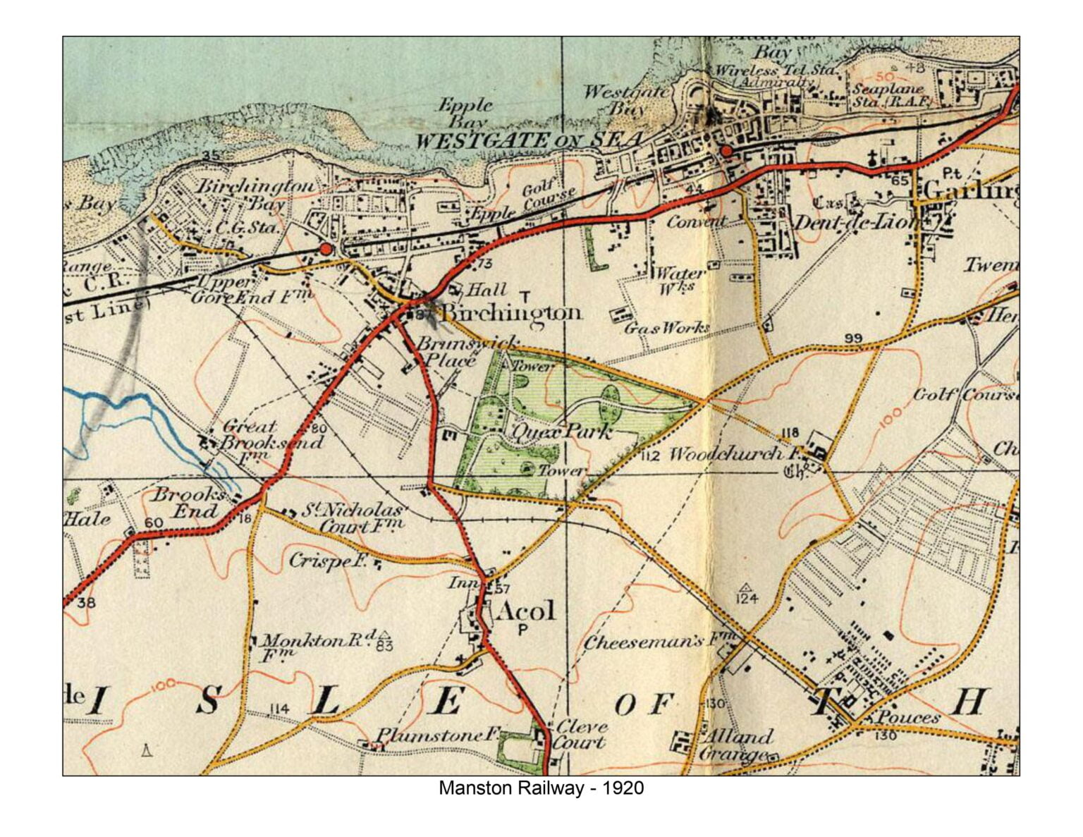 The Manston Camp Light Railway - History of Manston Airfield